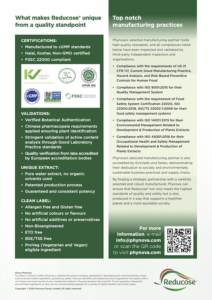 Reducose® Quality Ecosystem | Phynova